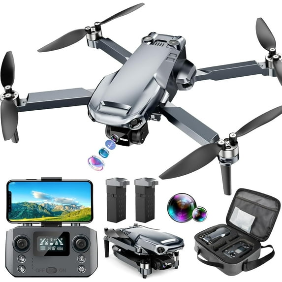 GPS Drone with 4K Camera for Adults, Foldable RC Quadcopter with 1640ft ...