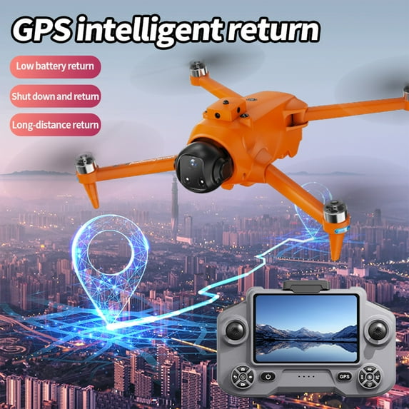 GPS Drone With 5.9 Inches Screen Remote Control Brushless Motor And ...