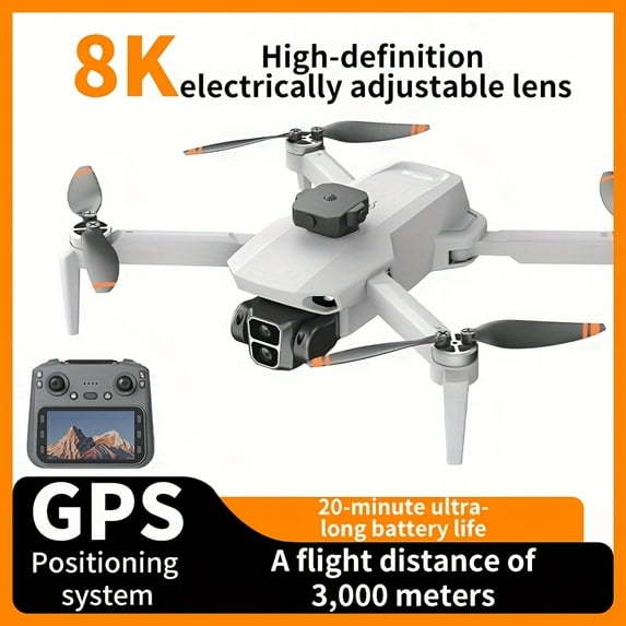 GPS Drone with 8K Camera, Brushless Motor & 5G Transmission - Foldable ...