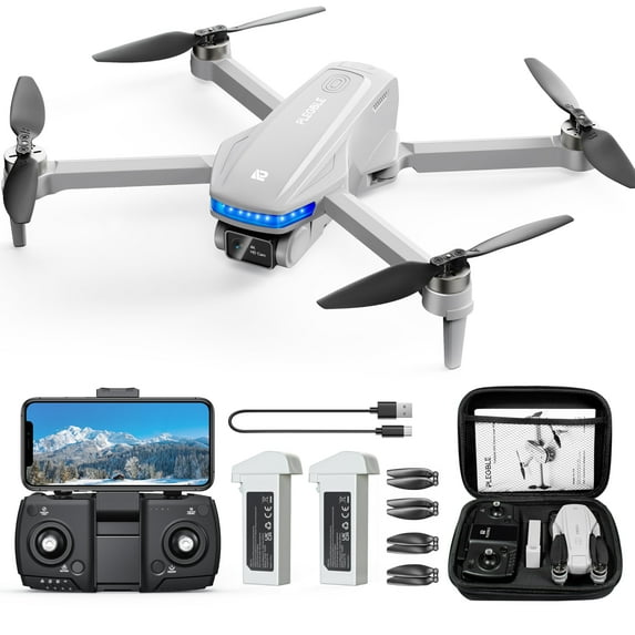 GPS Drones with Camera for Adults 4K, Brushless Motor FPV Drone with ...