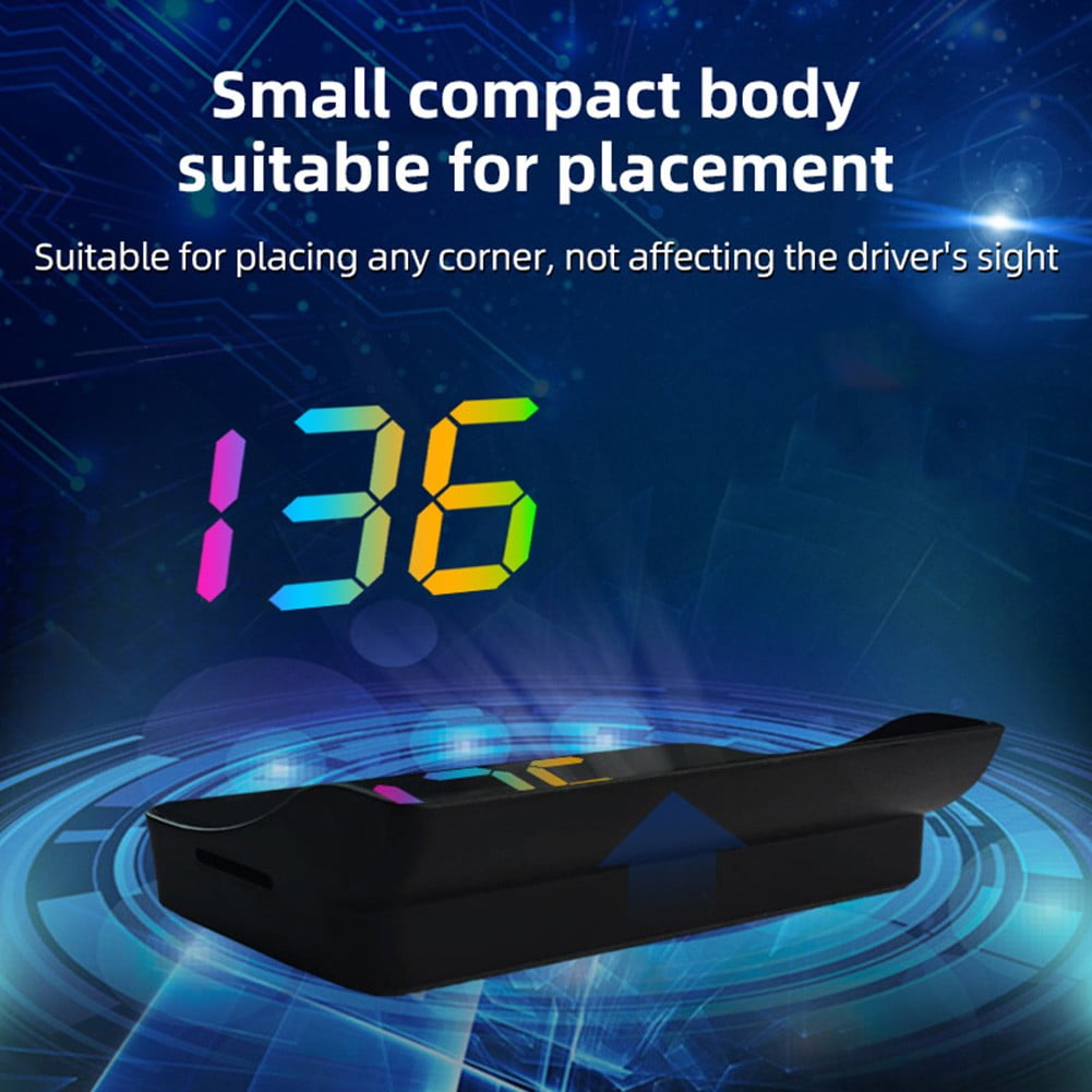 GPS HUD Digital Speedometer Head Up Display MPH Windshield Projector ...