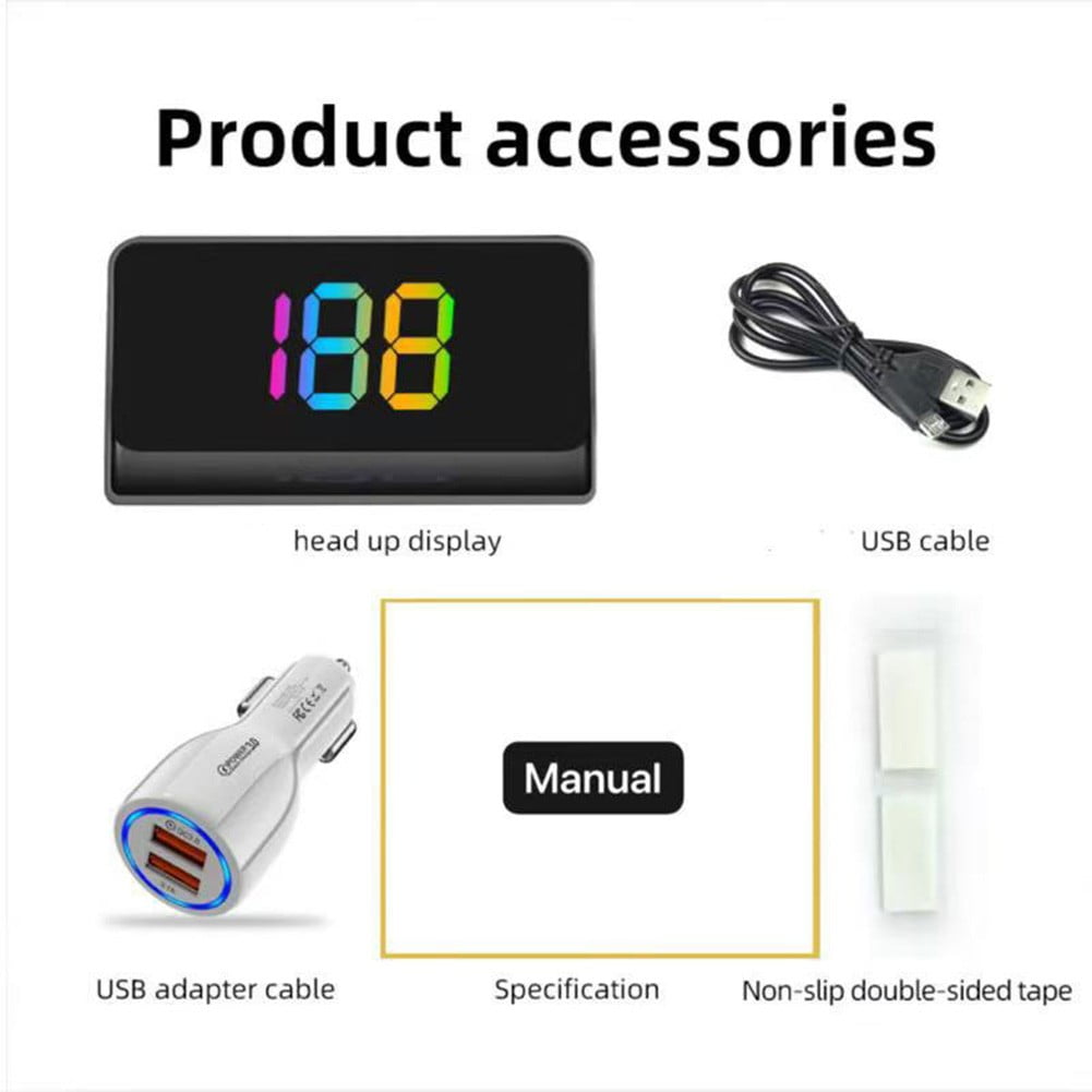 Gps Hud Digital Speedometer Head Up Display Mph Windshield Projector ...