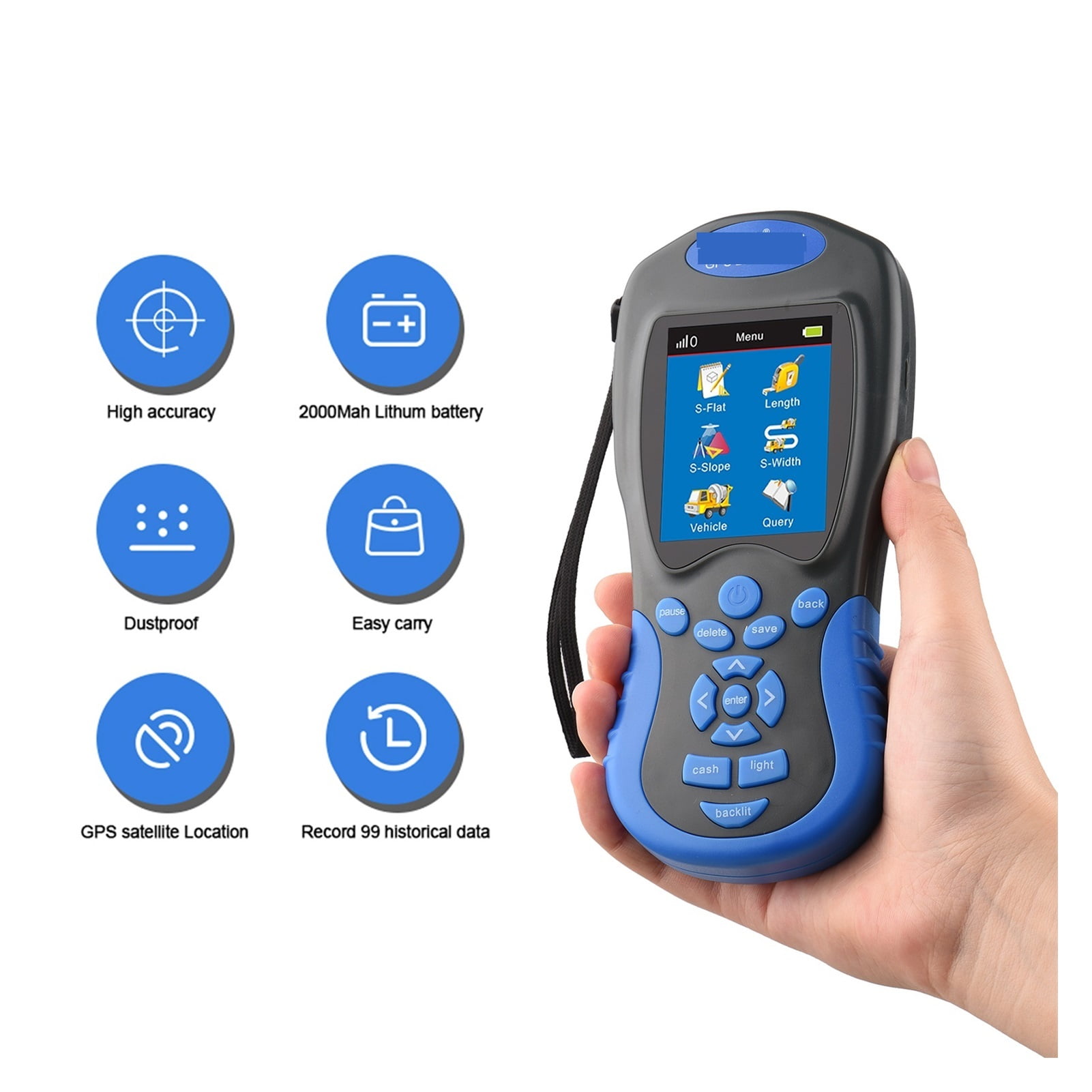 GPS Land Meter Digital Farmland Area Length Height Pressure Satellite ...