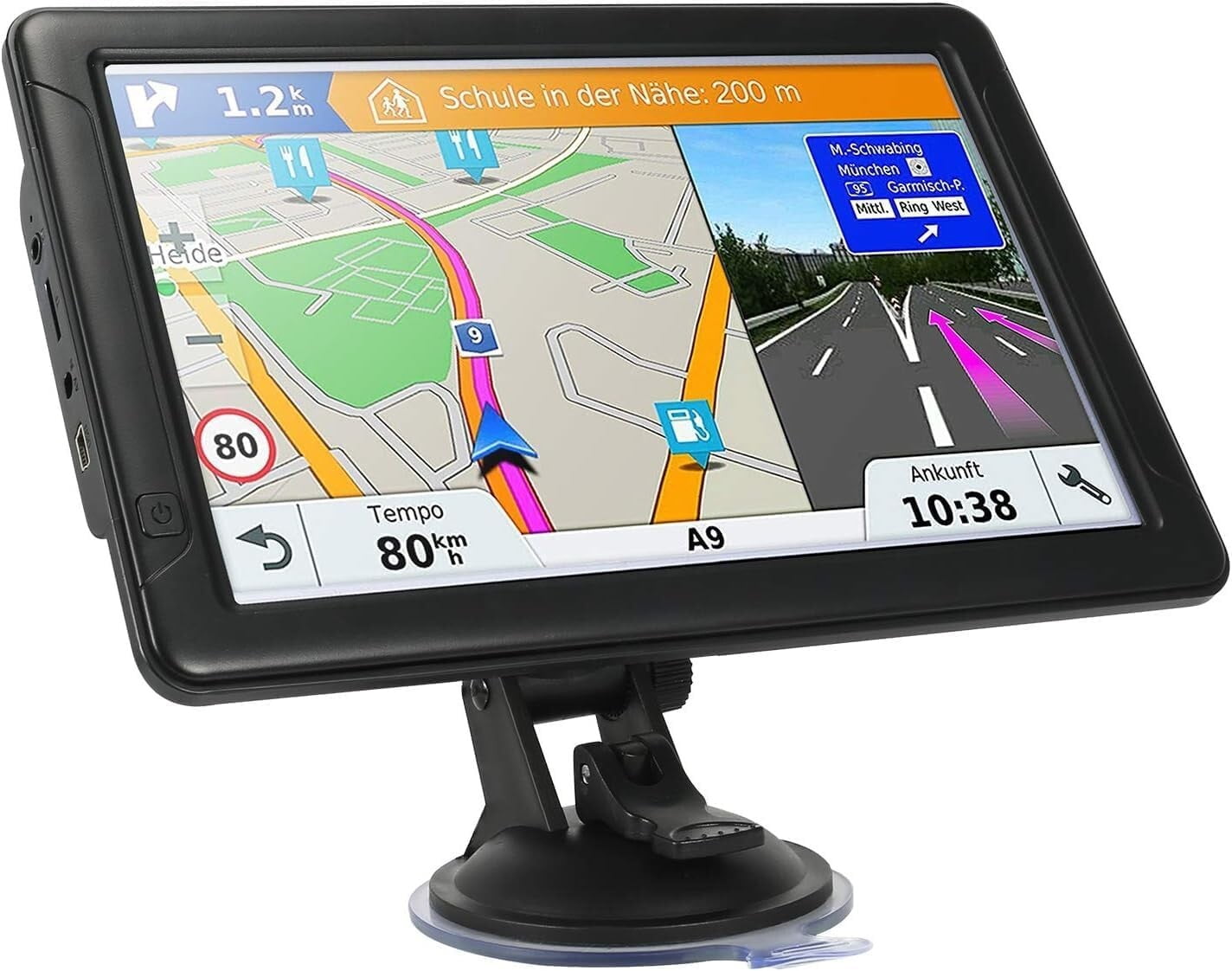 GPS Navigation for car, 9-inch High-Definition Touch Screen，2024 Maps ...