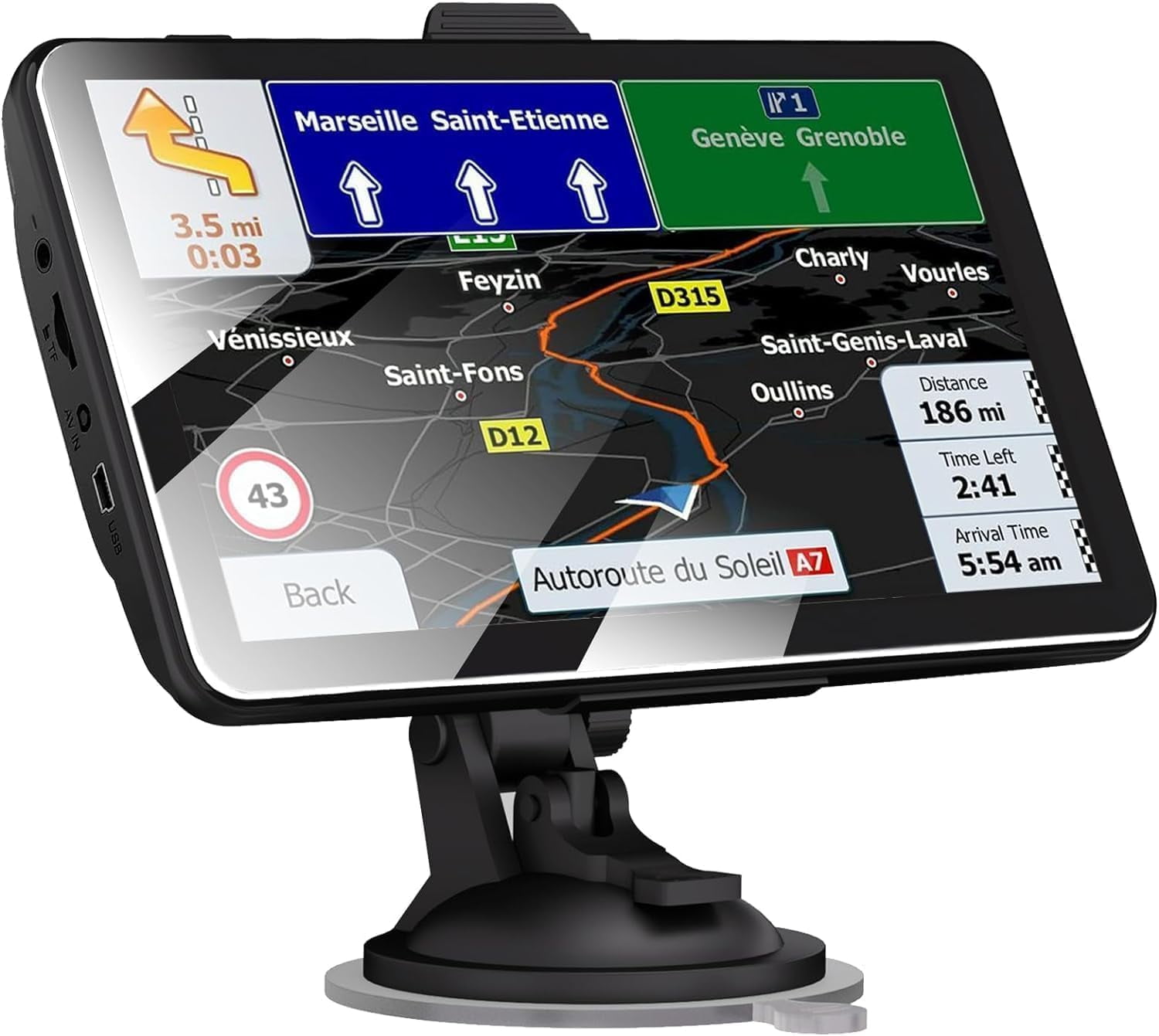 GPS Navigator for Car, Latest 2025 Map 7 Inch Touch Screen GPS ...