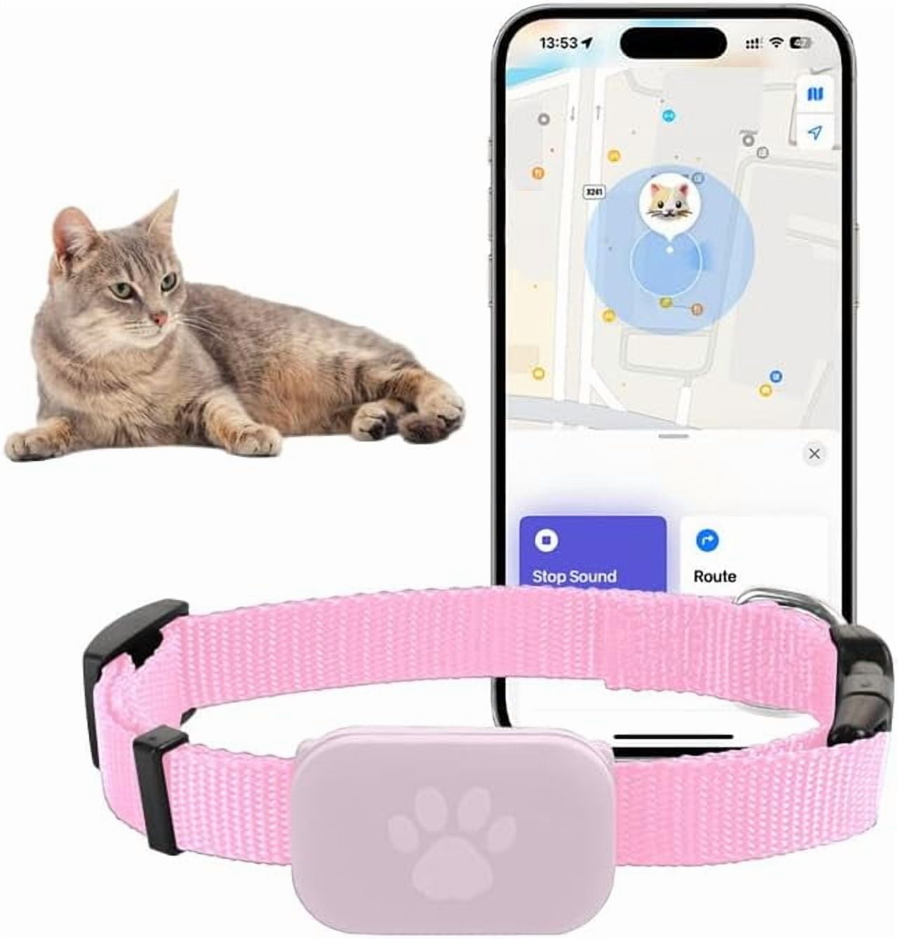 GPS Pet Tracker Collar - No Monthly Fee, Works with iOS/Android, IP67 ...