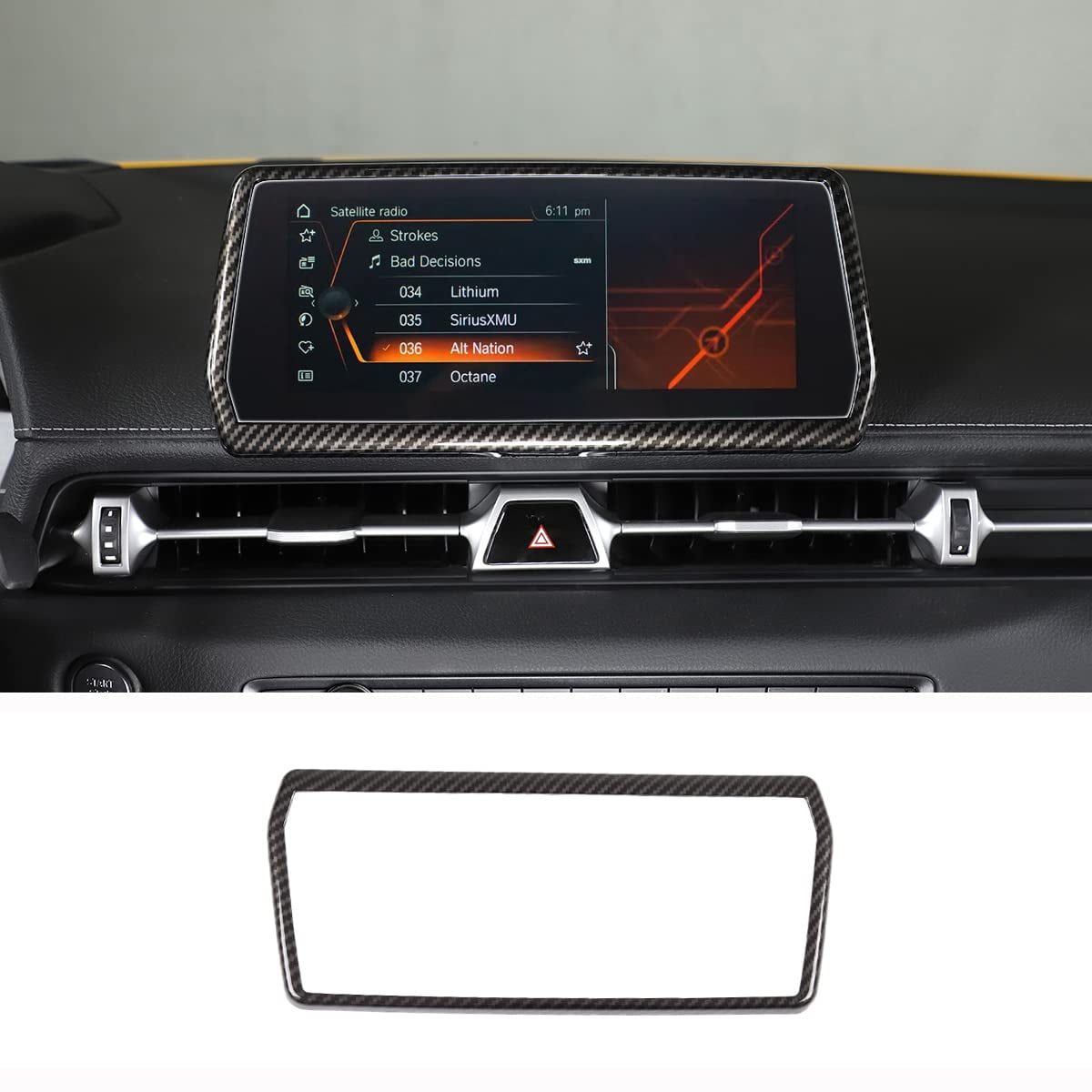 GPS Screen Frame Fit IFF17 for Toyota Supra GR A90 A91 MK5 2019-2024 ...