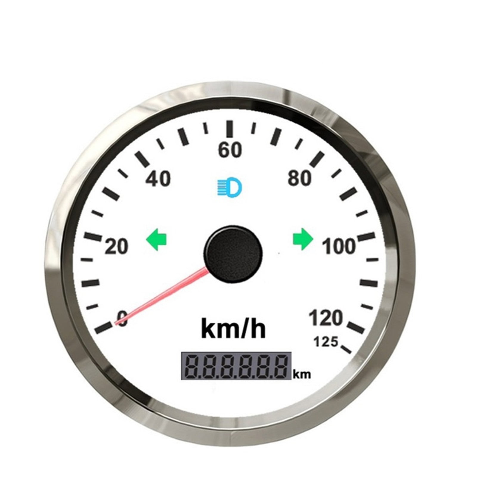 GPS Speedometer 85mm Speed Gauge With Red Yellow Backlight Left Right ...