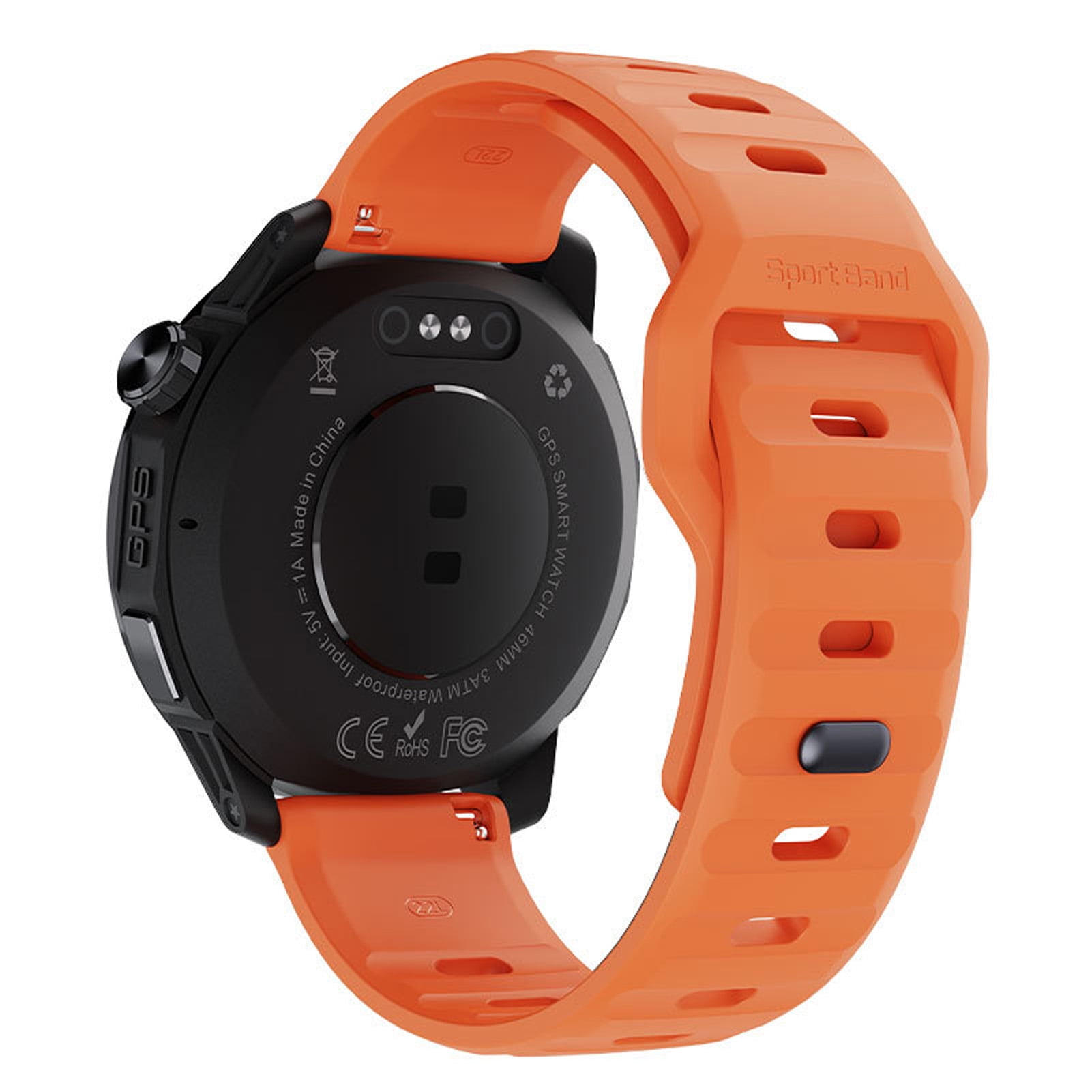 GPS Sport Smartwatch Wireless Talk Watch Compass Altimeter Barometer ...