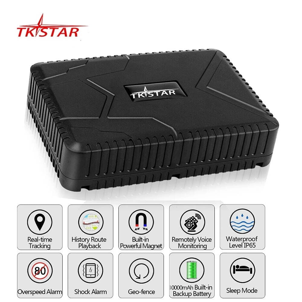 GPS Tracker Car Locator Vehicle TKSTAR TK915 10000mA Magnet Waterproof ...