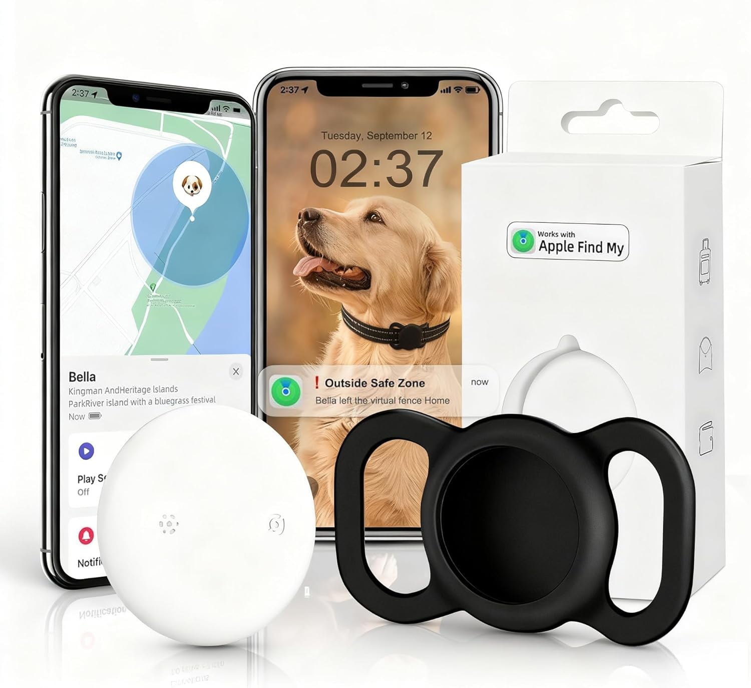 GPS Tracker for Dogs (1 Pack), Mini GPS Cat Tracker, Smart Pet Activity ...