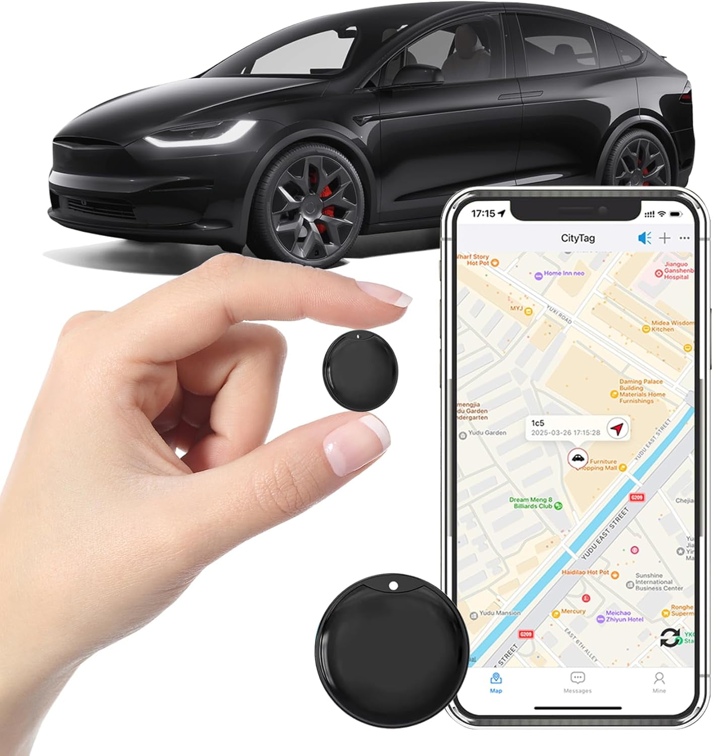 GPS Tracker for Vehicles - Car Tracker Device Hidden for Vehicles, Real ...