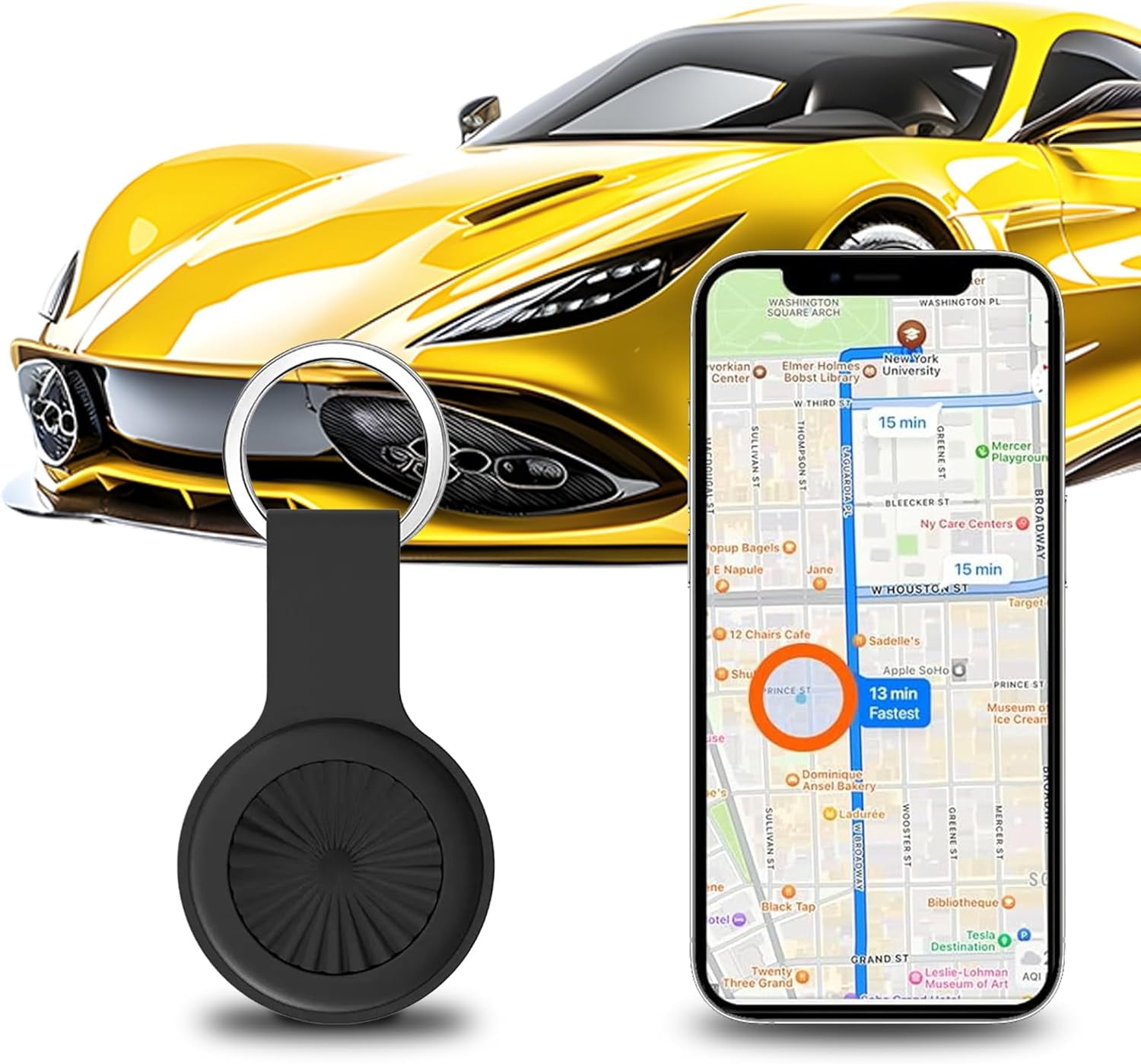 GPS Tracker for Vehicles, Mini Portable Car GPS ng of iOS & Android App ...