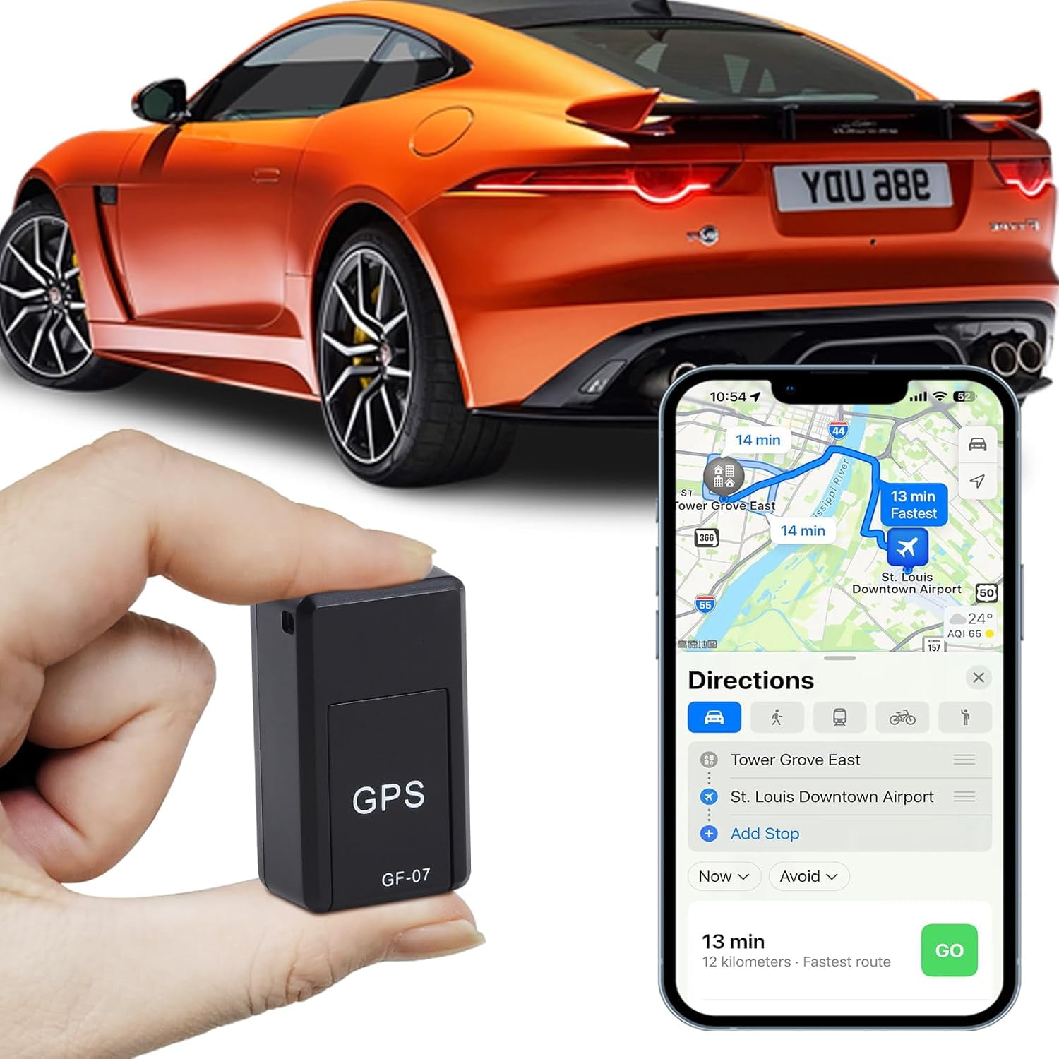 GPS Tracker for Vehicles,Portable Real Time Magnetic GPS Tracking ...
