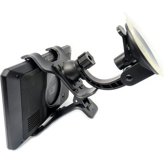 GPS Windshield Dual Clip Mount, Suction Cup Holder with 360° Rotating ...