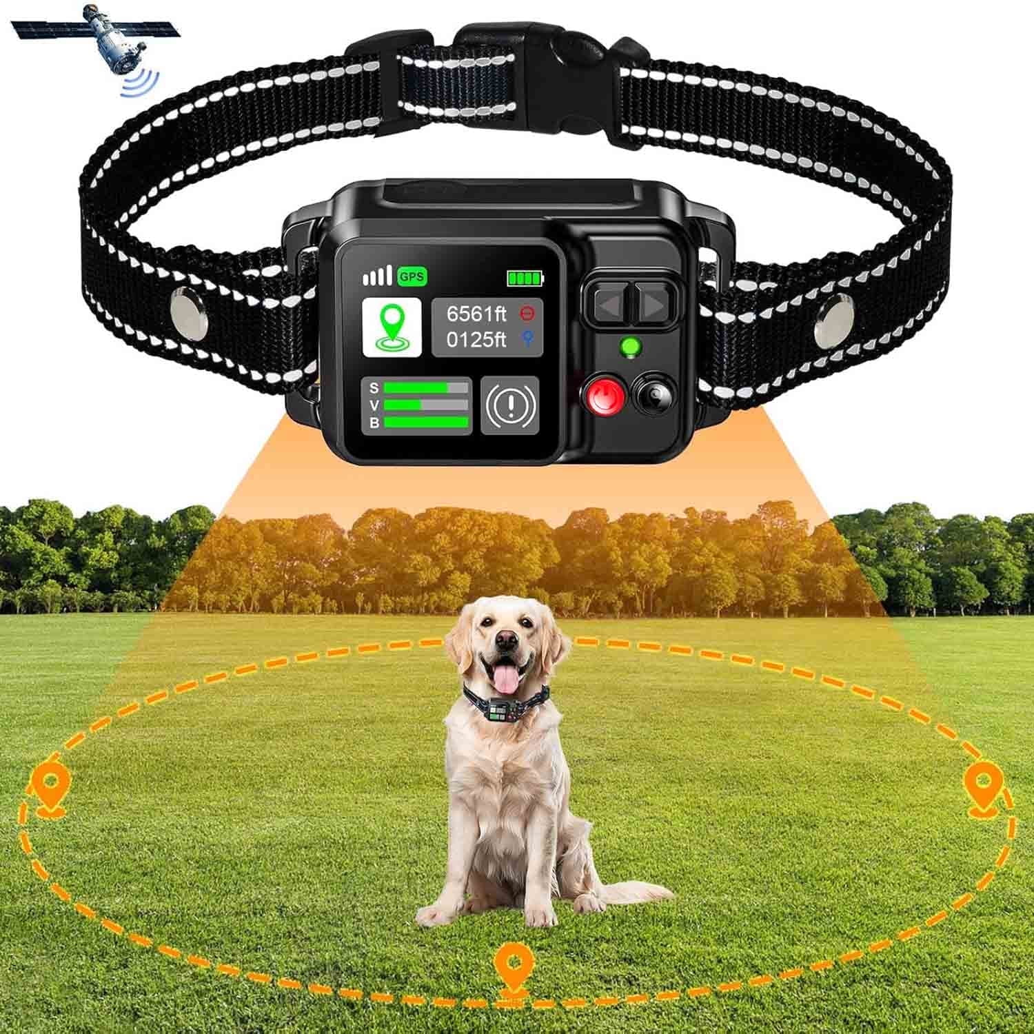 Cicpap GPS Wireless Dog Fence, Electric Collar with 15~2200 Yards Range ...