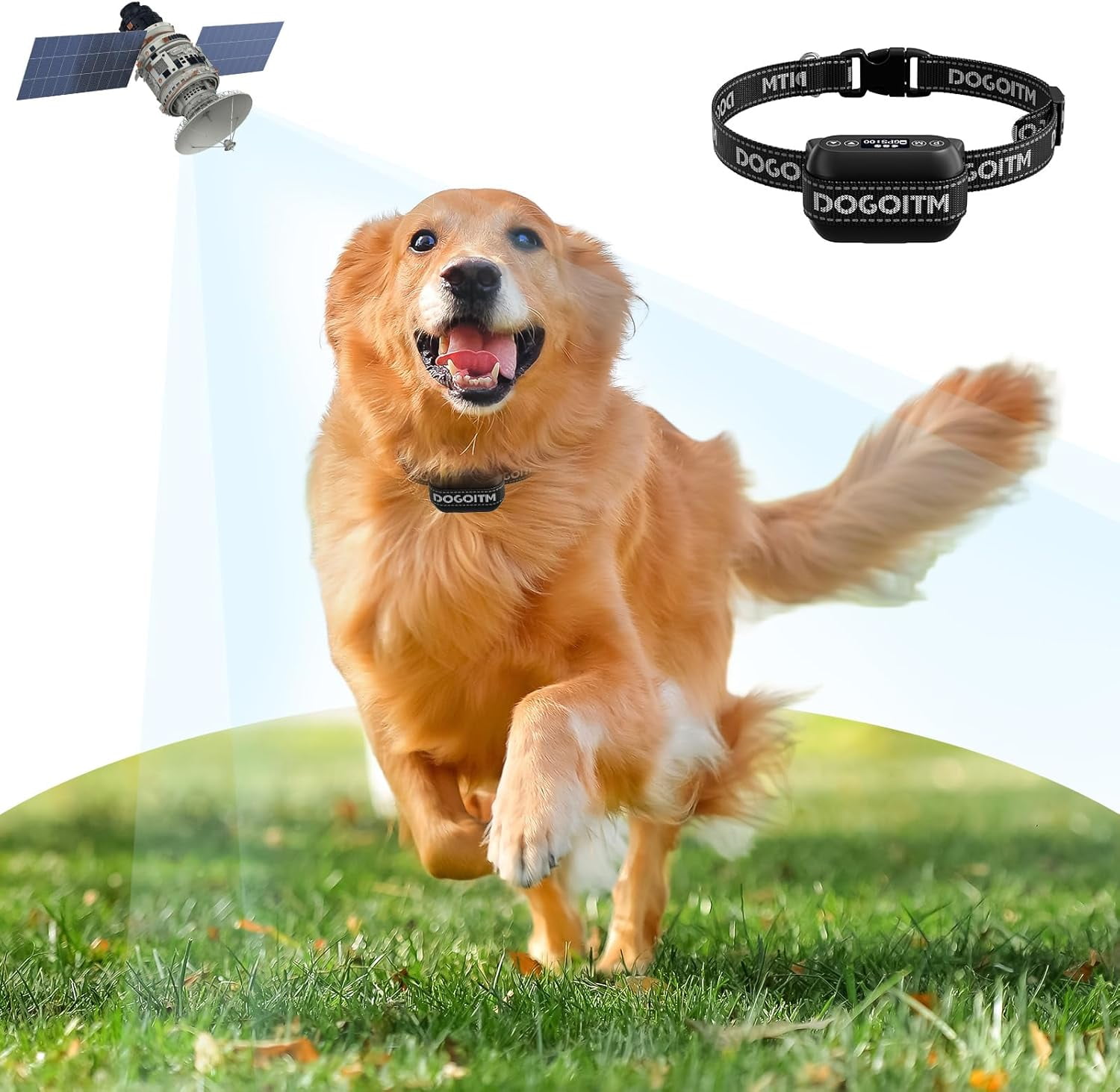 GPS Wireless Fence for Outdoor, Pet Containment System with AI Smart GPS Signal for Most of Dogs ...