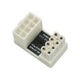 Gpu Pcie Connector White 8pin 180 Degrees Abs Shell Thick Copper