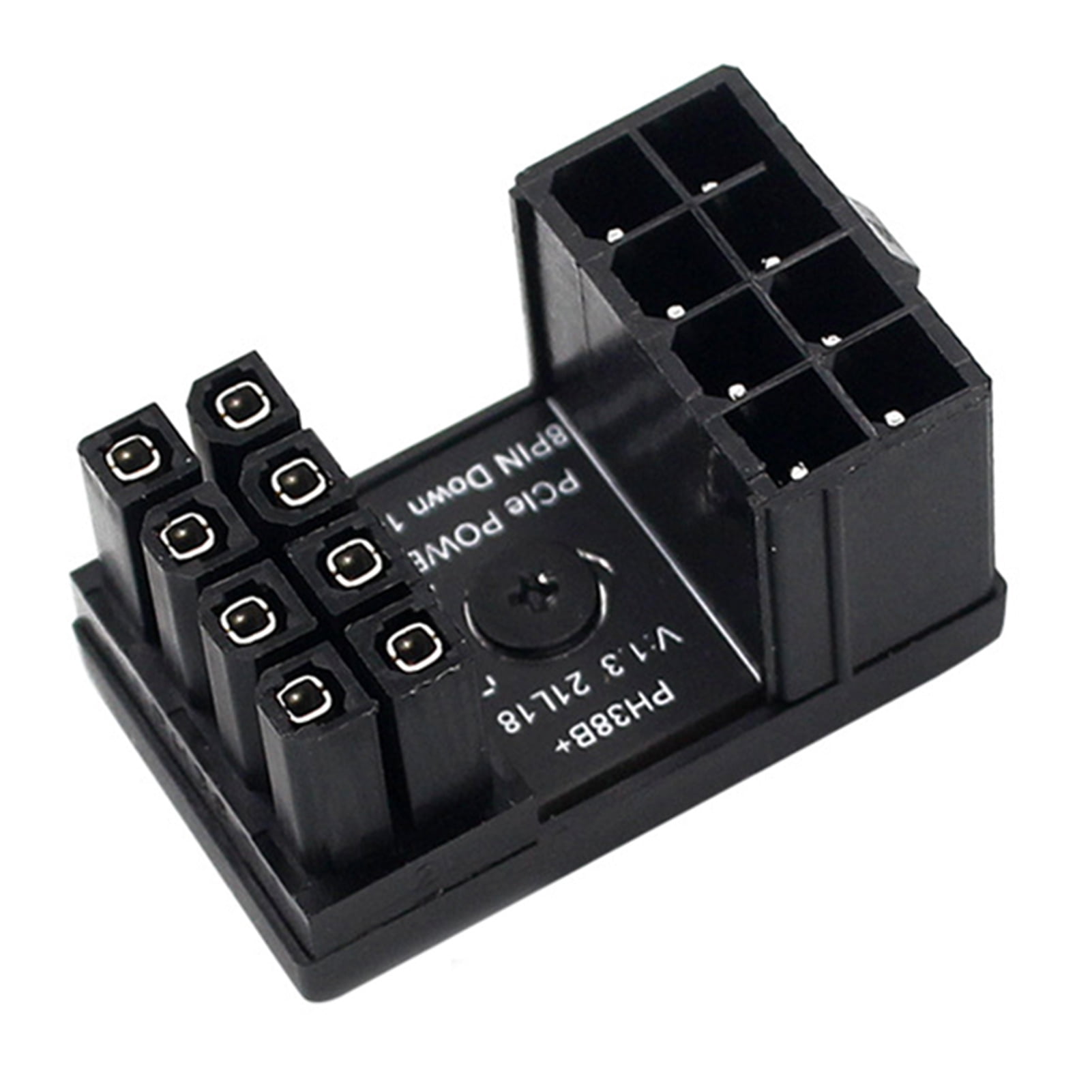 GPU VGA 8-Pin 6-Pin Male to 8-Pin 6-Pin Female U Turn 180-Degree Angle ...