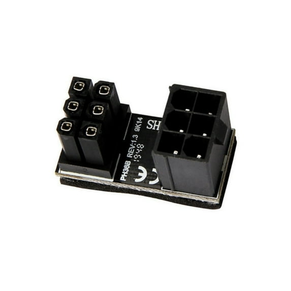 GPU VGA PCIe 8Pin Power Adapter GPU PCIe 8Pin 180 Degree U Turn Power ...