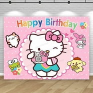 Yanluna Custom Kuromi Hello Kitty Party Backdrop Decor Girl Kids ...