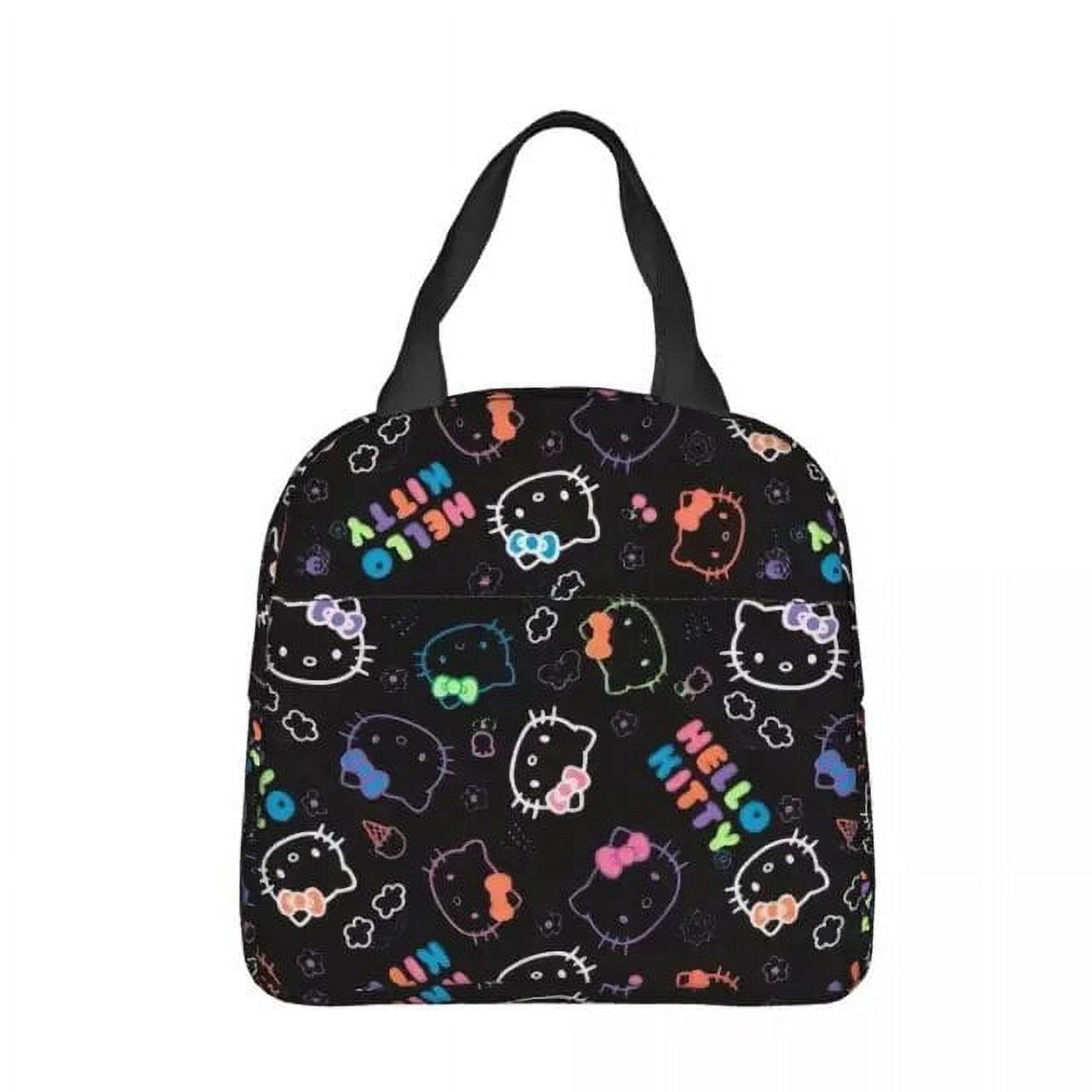 GQ Hello Kitty Cute Cartoon Insulated Lunch Bag High Capacity Reusable ...