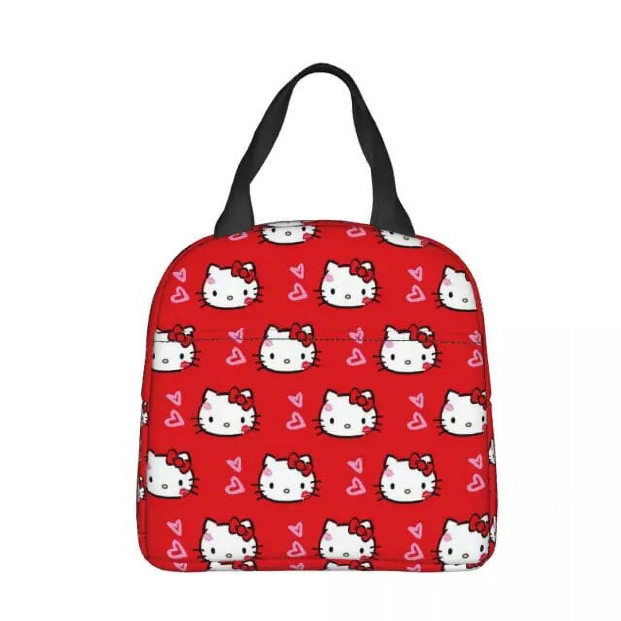 GQ Hello Kitty Cute Cartoon Insulated Lunch Bag High Capacity Reusable ...