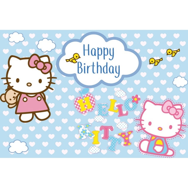 GQ Hello Kitty Girl‘s 1st Birthday Backdrops for Photography Baby ...