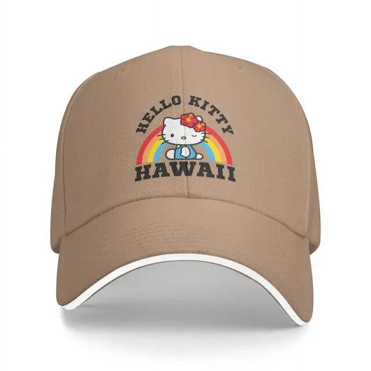 GQ Punk Hello Kitty Hawaii Rainbow Baseball Cap for Men Women ...