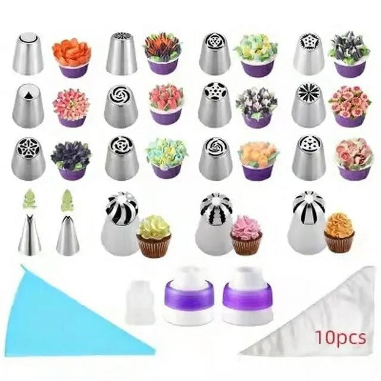 GQ Russian Tulip Icing Rose Pastry Nozzles Cake Decorating Tools Flower ...