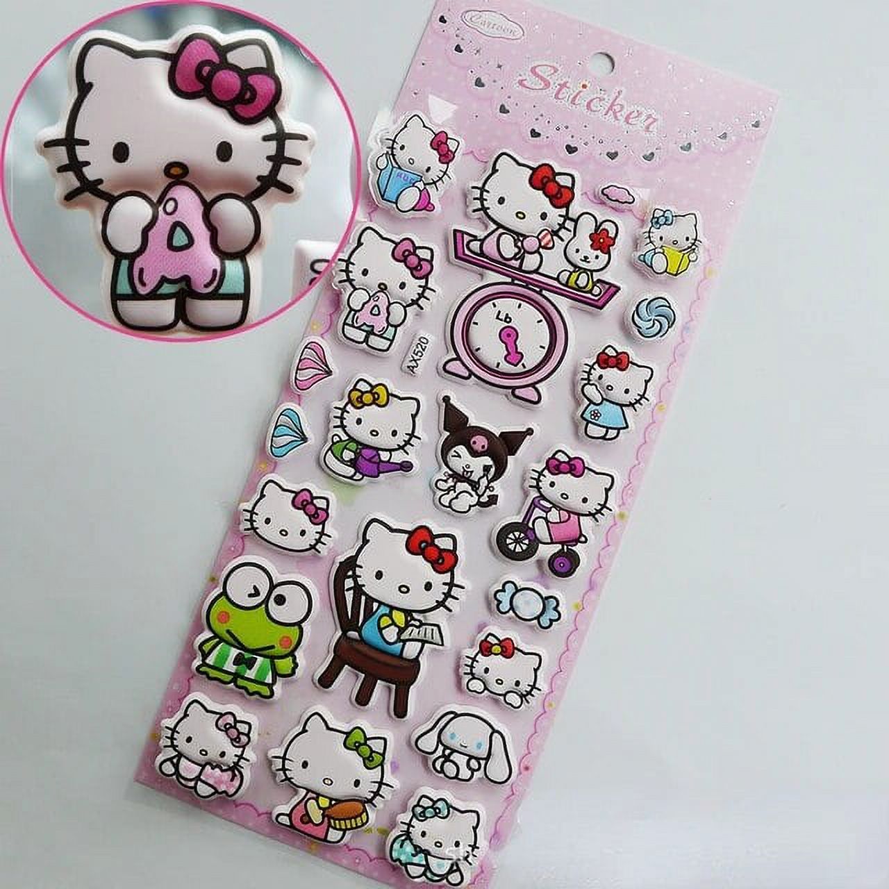 GQ Sanrio 3D Cartoon Cloud Sense Foam Stickers Kt Cat Kulomi Melody ...