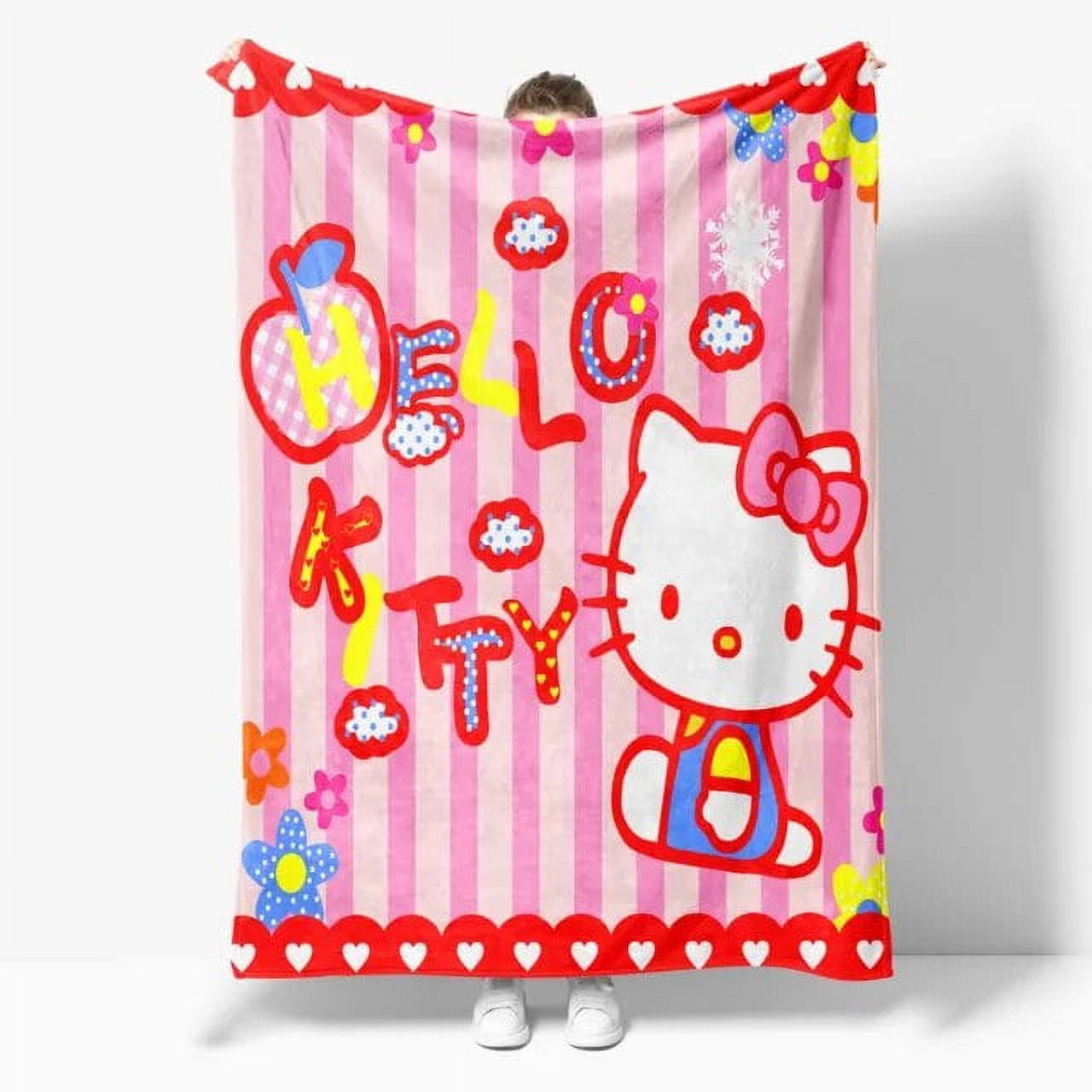 GQ Sanrio Hello Kitty Blanket Kawaii Kuromi Melody Throw Blanket Soft ...