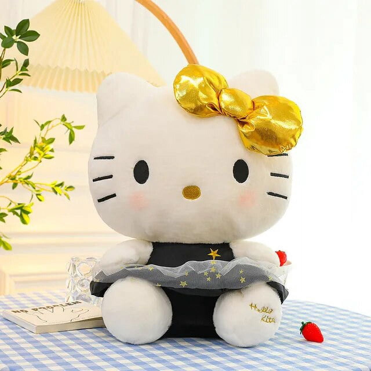 GQ Sanrio Hello Kitty Plush Toy Black Gold Kuromi Doll Plush Doll Cute ...