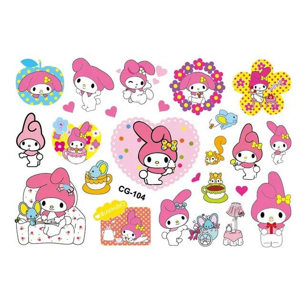GQ Sanrio Tattoo Stickers Kids Birthday Party Decoration Kawaii Anime ...