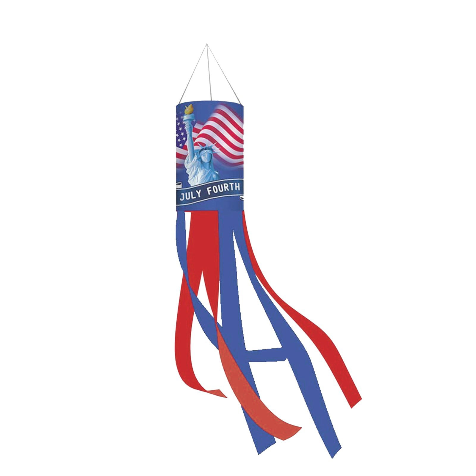GQDIN American US Flag Windsock for Patriotic Decorations - Red Blue ...