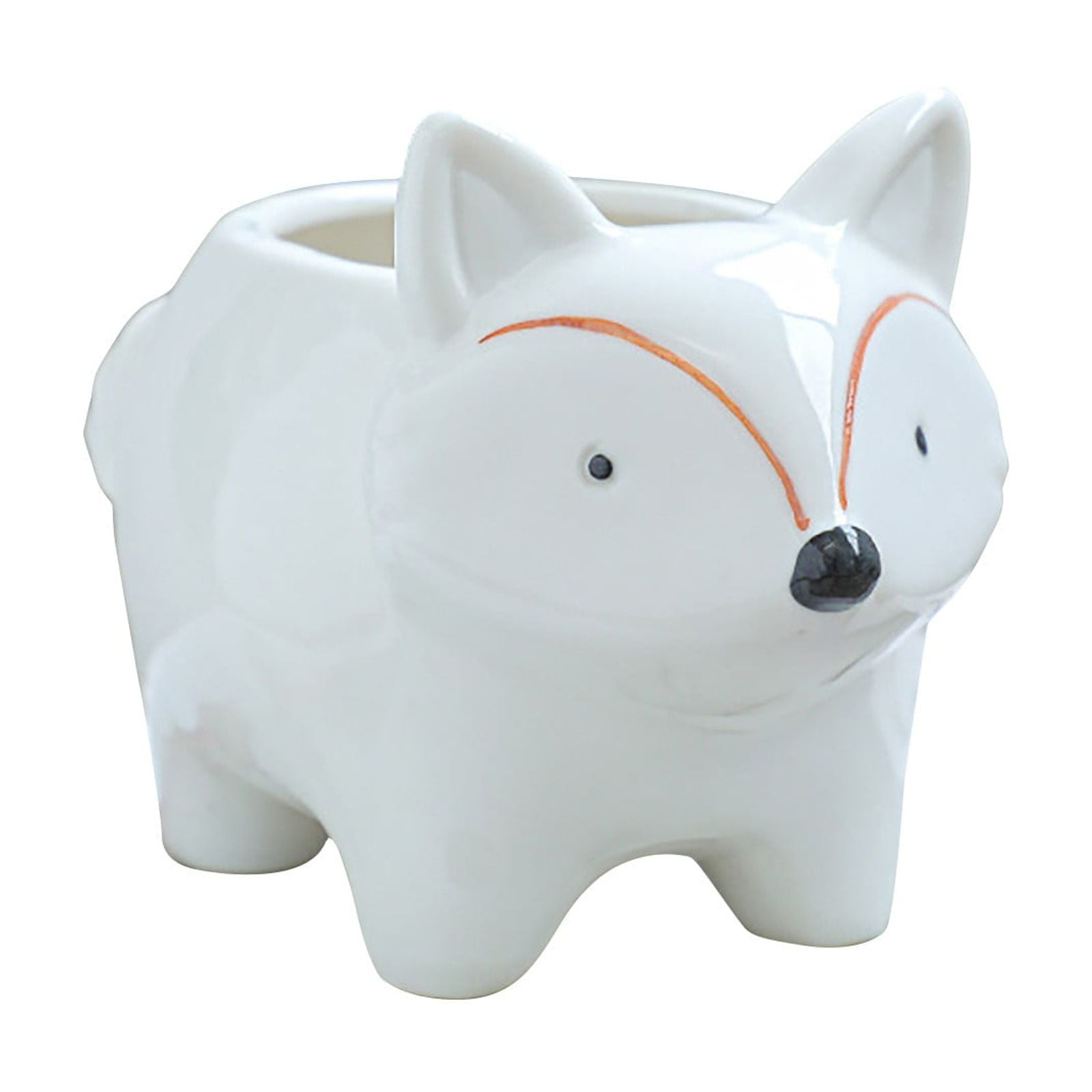 GQDIN Ceramic Cartoon Succulent Flower Pots for Home - Animal Themed ...