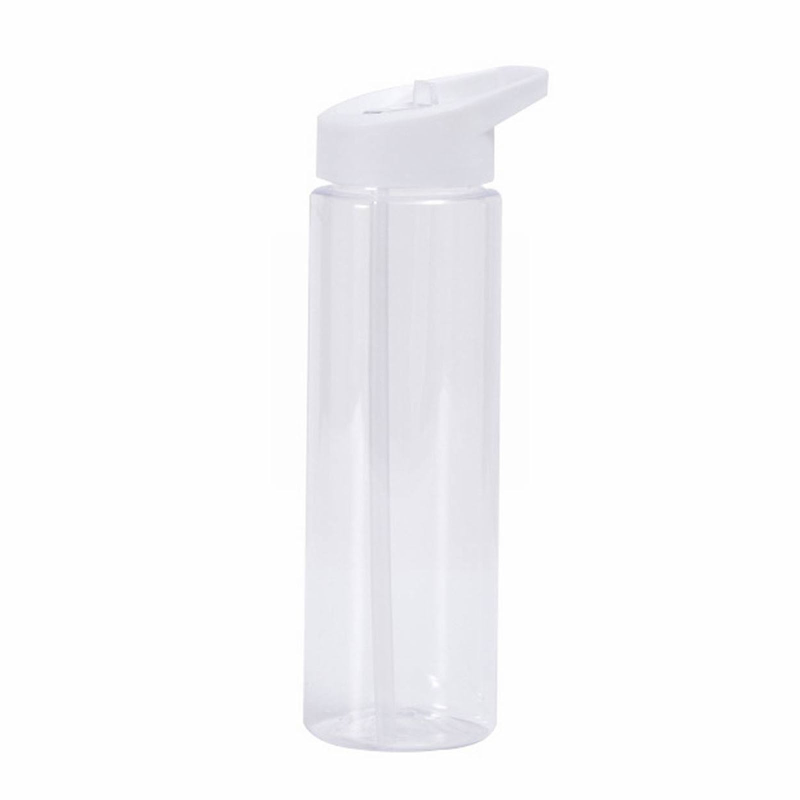 GQDIN Clear Water Bottle With Straw | No Markings BPA Free 24 oz Sports ...