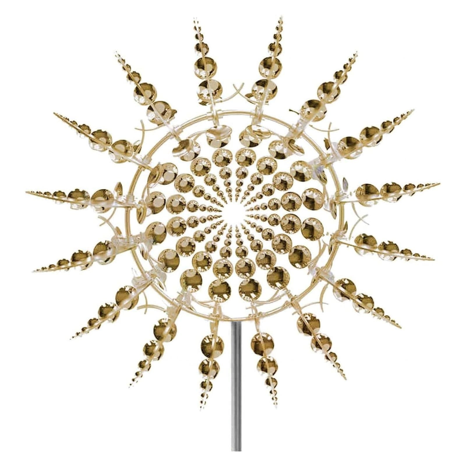 GQDIN Colorful Metal Windmill for Yard and Garden - Magical 3D Wind ...