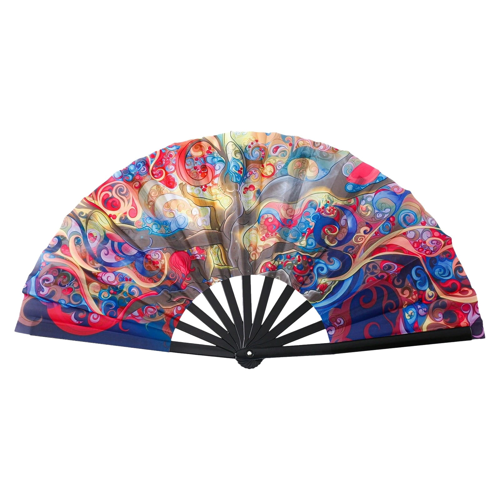 GQDIN Large Folding Hand Rave Fan Popping Fans Clap Fans for Line ...