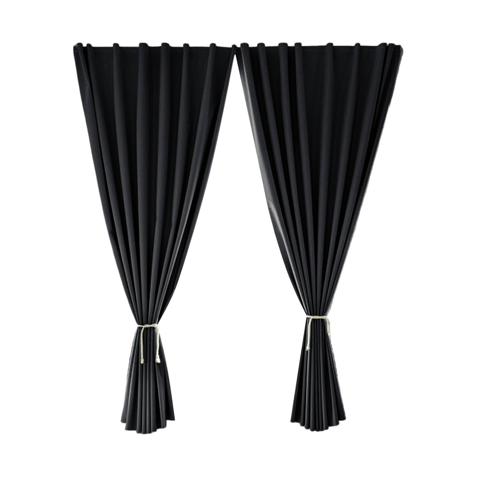 GQDIN Outdoor Curtains for Patio 2 Panels Set, Sticky Top & Back Tab ...