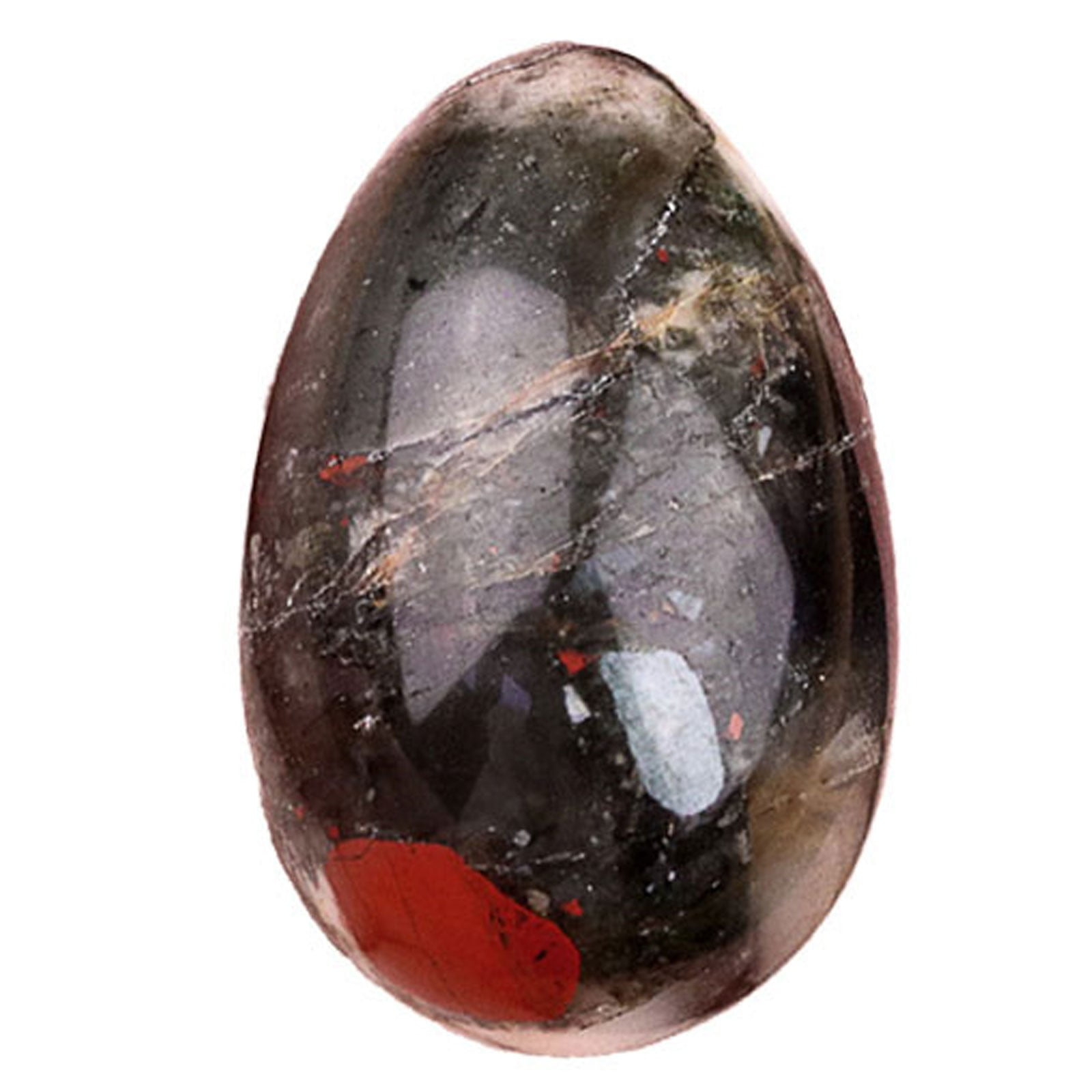 GQDIN Polished Stone Egg for Easter Day - Pocket Worry Energy Display ...