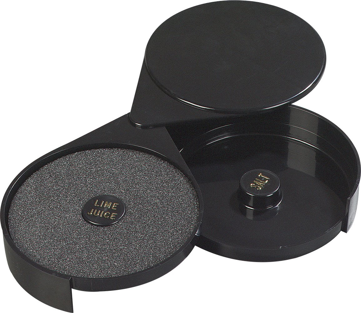 GR1003 2-Tier Margarita And Cocktail Glass Rimmer, Black - Walmart.com