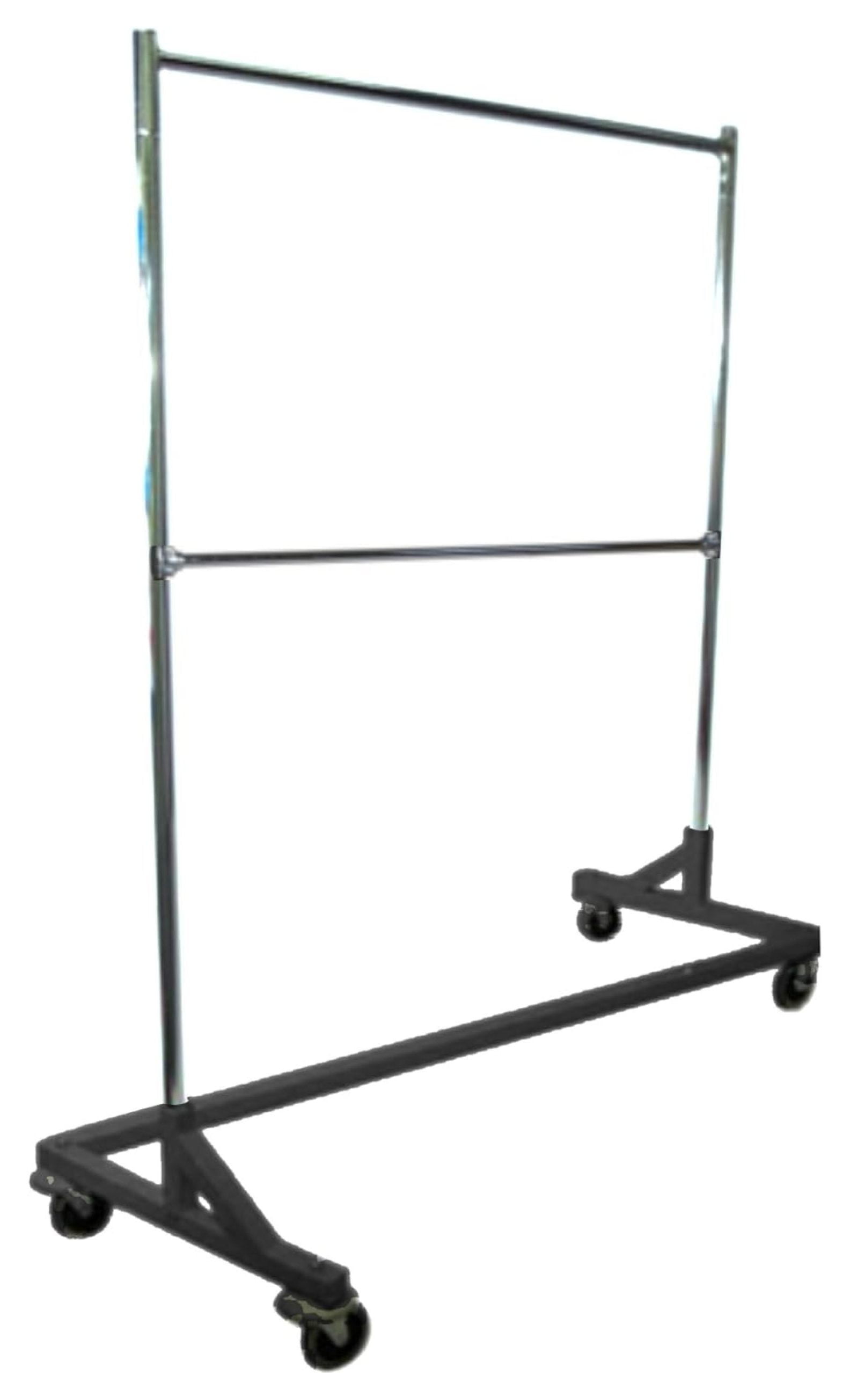 GR600-EH Deluxe Grade Rolling Z Garment Rack, 400lb Capacity, 63 ...