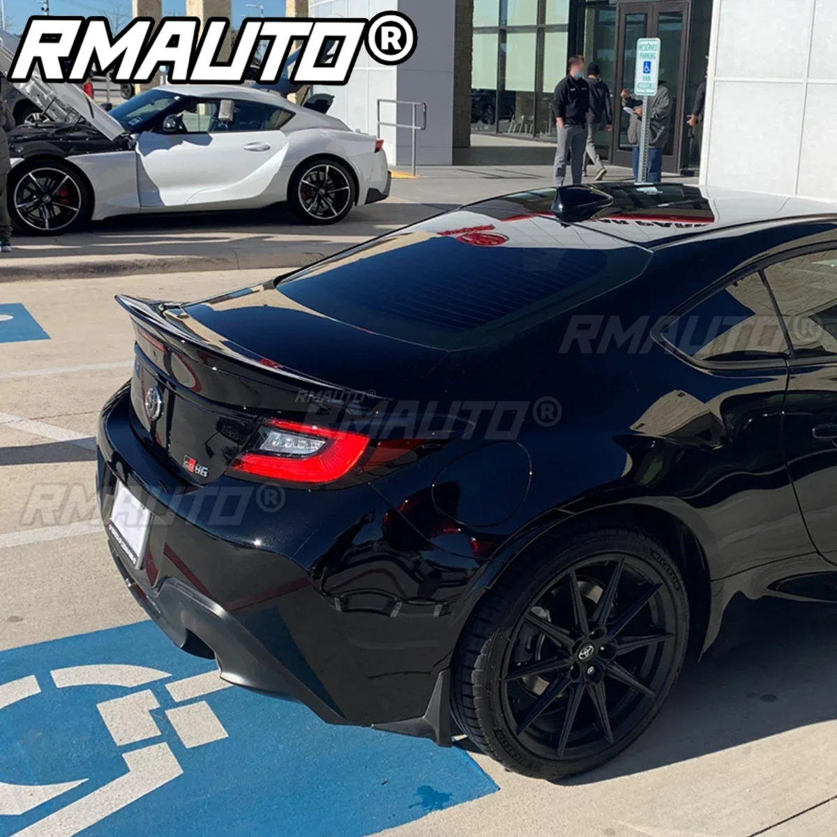 GR86 Spoiler Real Carbon Fiber Car Rear Trunk Boot Lip Spoiler Wing Lid ...