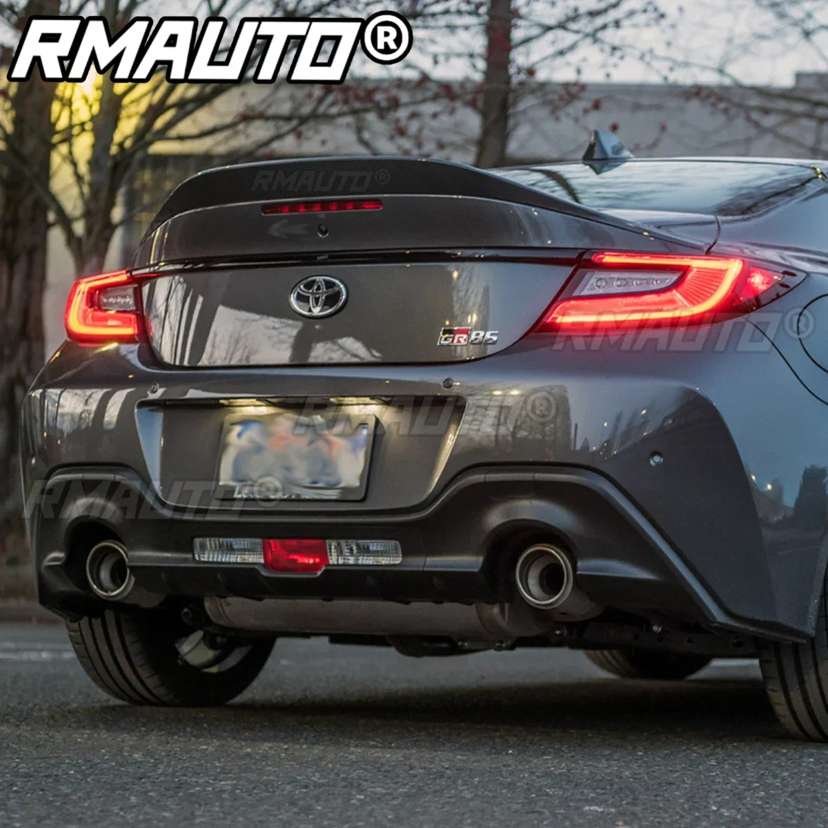 GR86 Spoiler Real Carbon Fiber Car Rear Trunk Boot Lip Spoiler Wing Lid ...