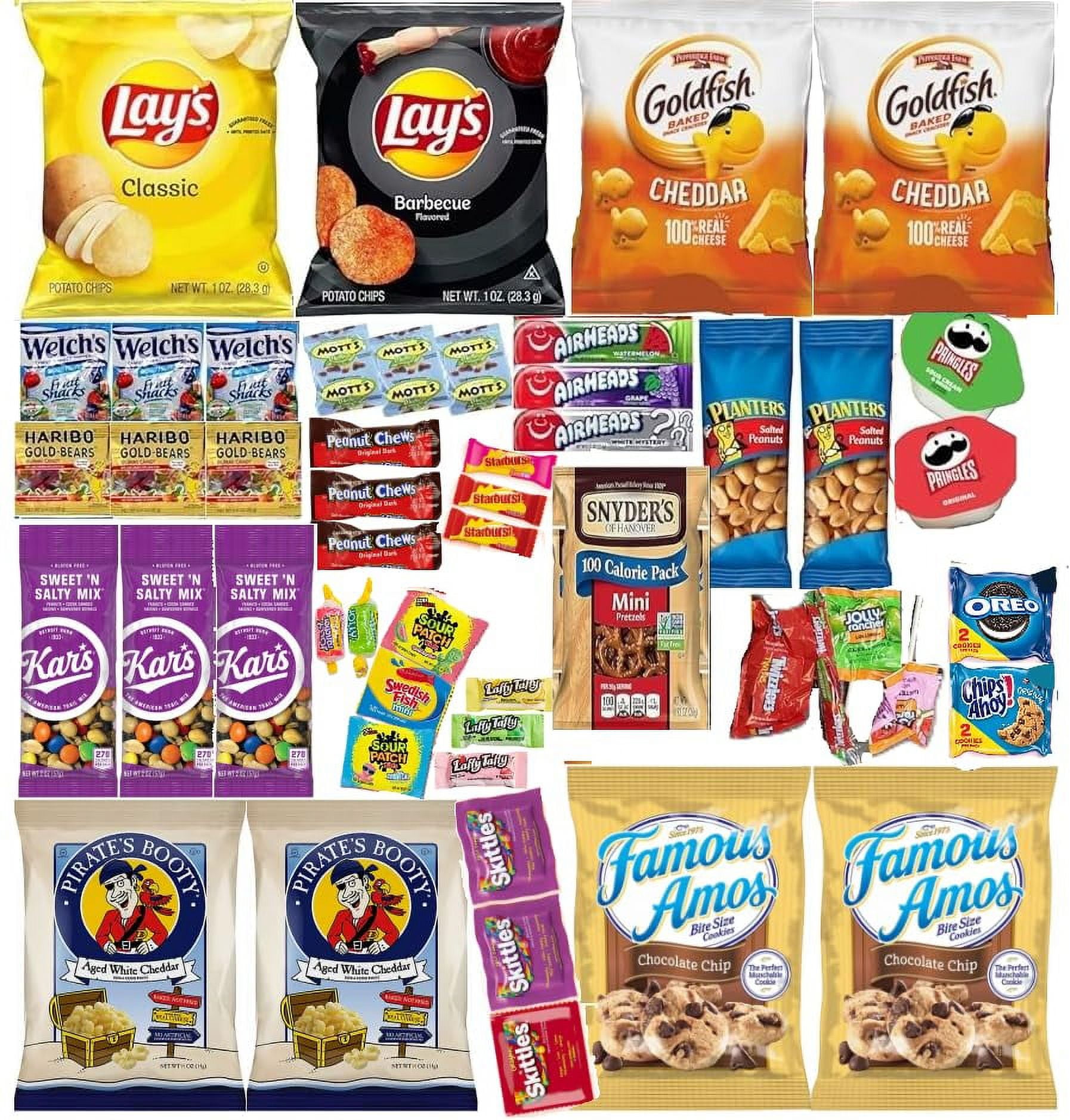 GRAB-A-SNACK 50-Snack and Candy Variety Box: Great for Parties! The ...