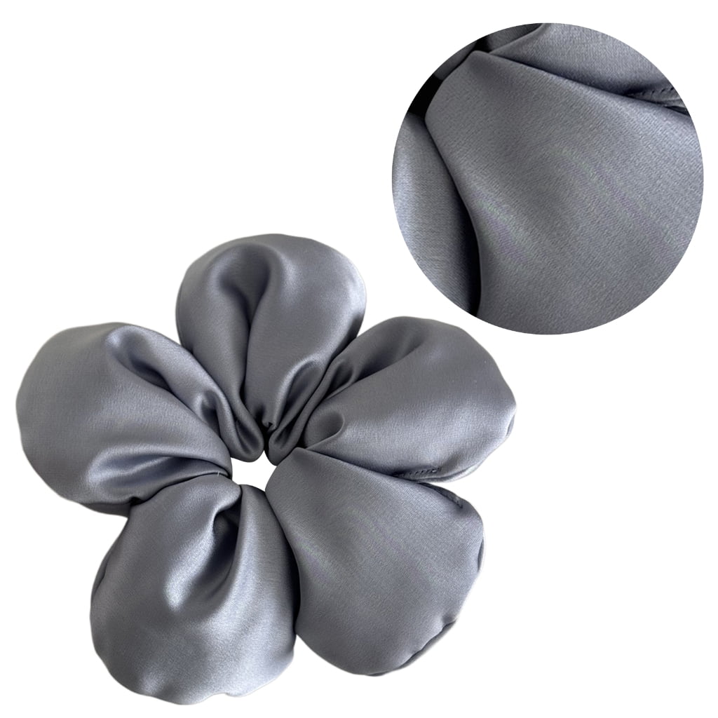 GRABLOOM 3D Flower Hair Scrunchies Thick Updo Oversized Hair Scrunchy ...