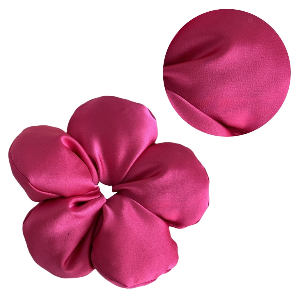 GRABLOOM 3D Flower Hair Scrunchies Thick Updo Oversized Hair Scrunchy ...