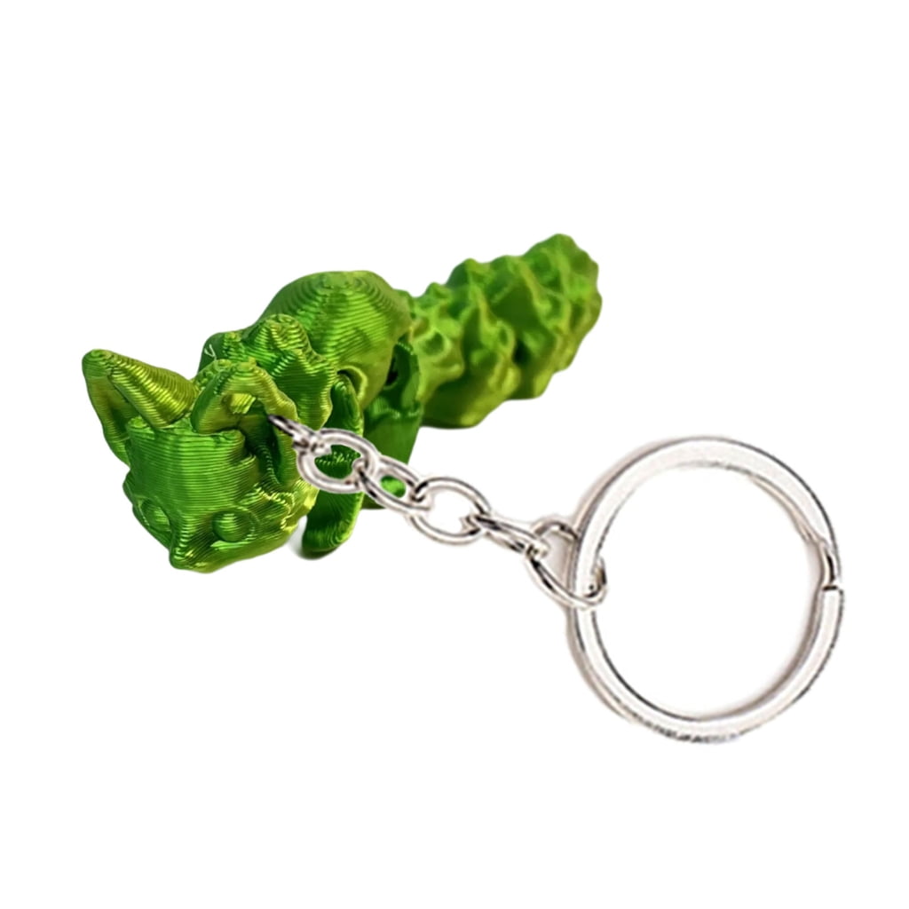 GRABLOOM 3D Printed Poseable Fox Keychain Vivid Details Articulated ...