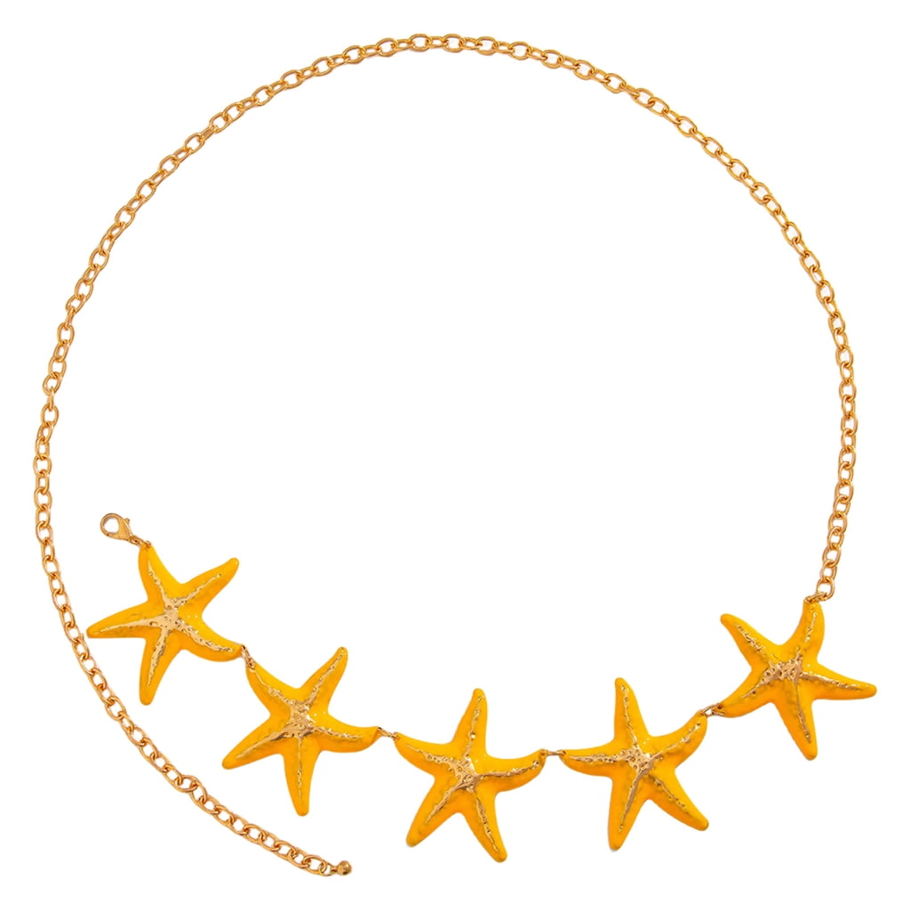 GRABLOOM All Matching Chain Belt Star Fish Waist Chain for Women Beach ...